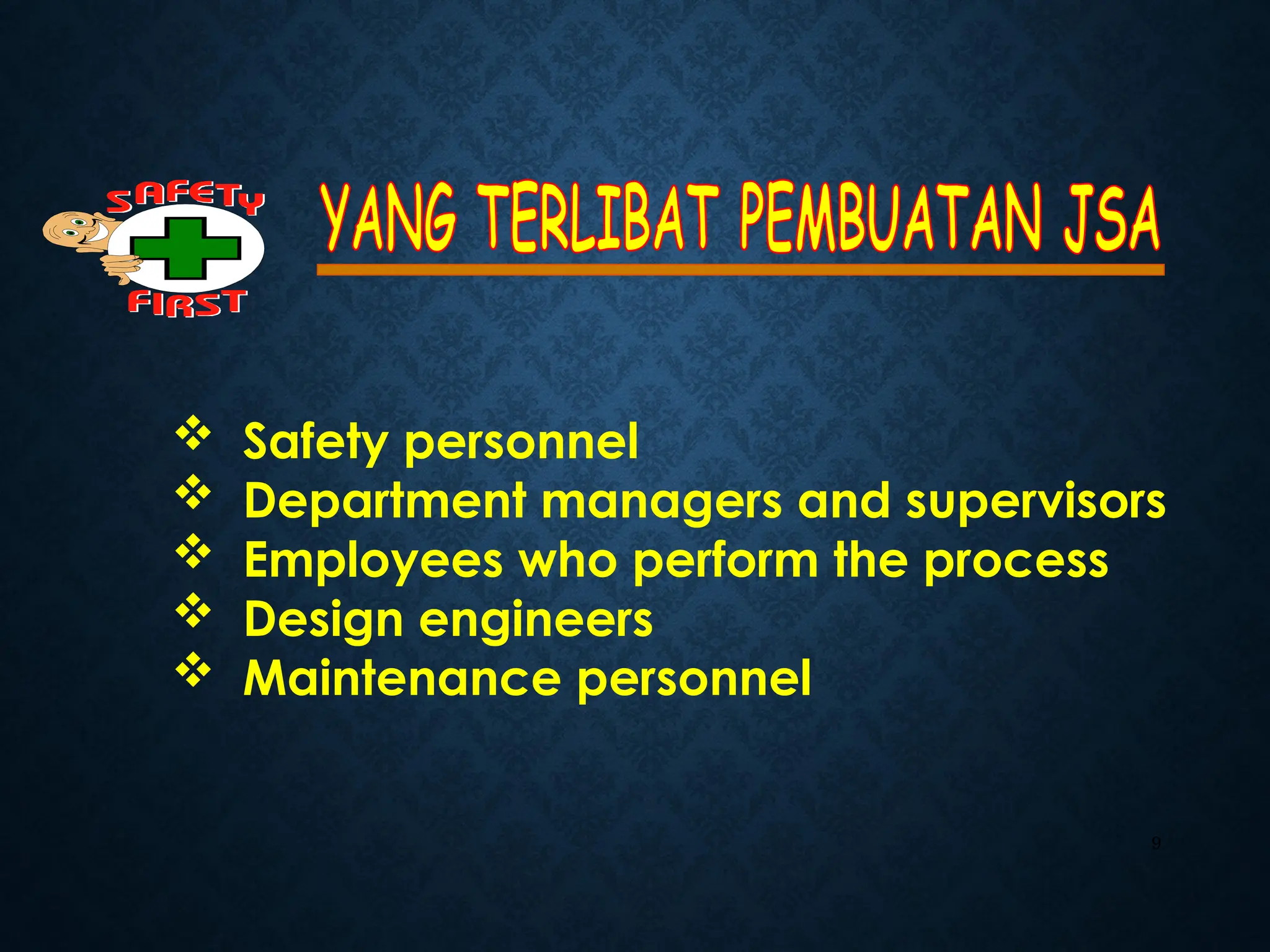 job safety analysis for understanding before starting work at workplace ...