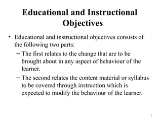 4.Writing Educational Objectives in Behavioural tem.ppt | Educational ...