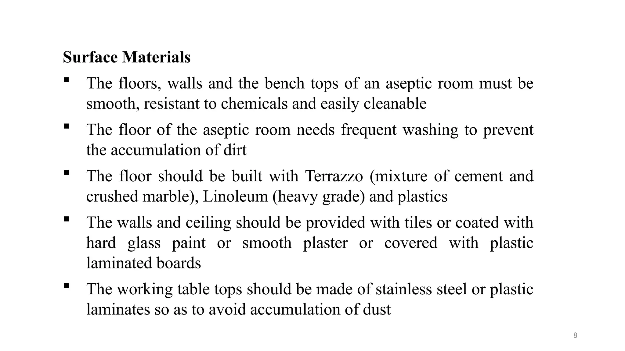 Designing of Aseptic Area and Clean Area Classification | PPTX