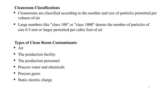 Designing of Aseptic Area and Clean Area Classification | PPTX