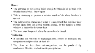 Designing of Aseptic Area and Clean Area Classification | PPTX