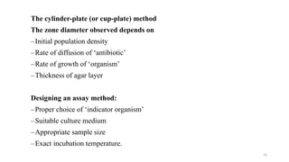 Microbiological assays: General Methods | PPTX