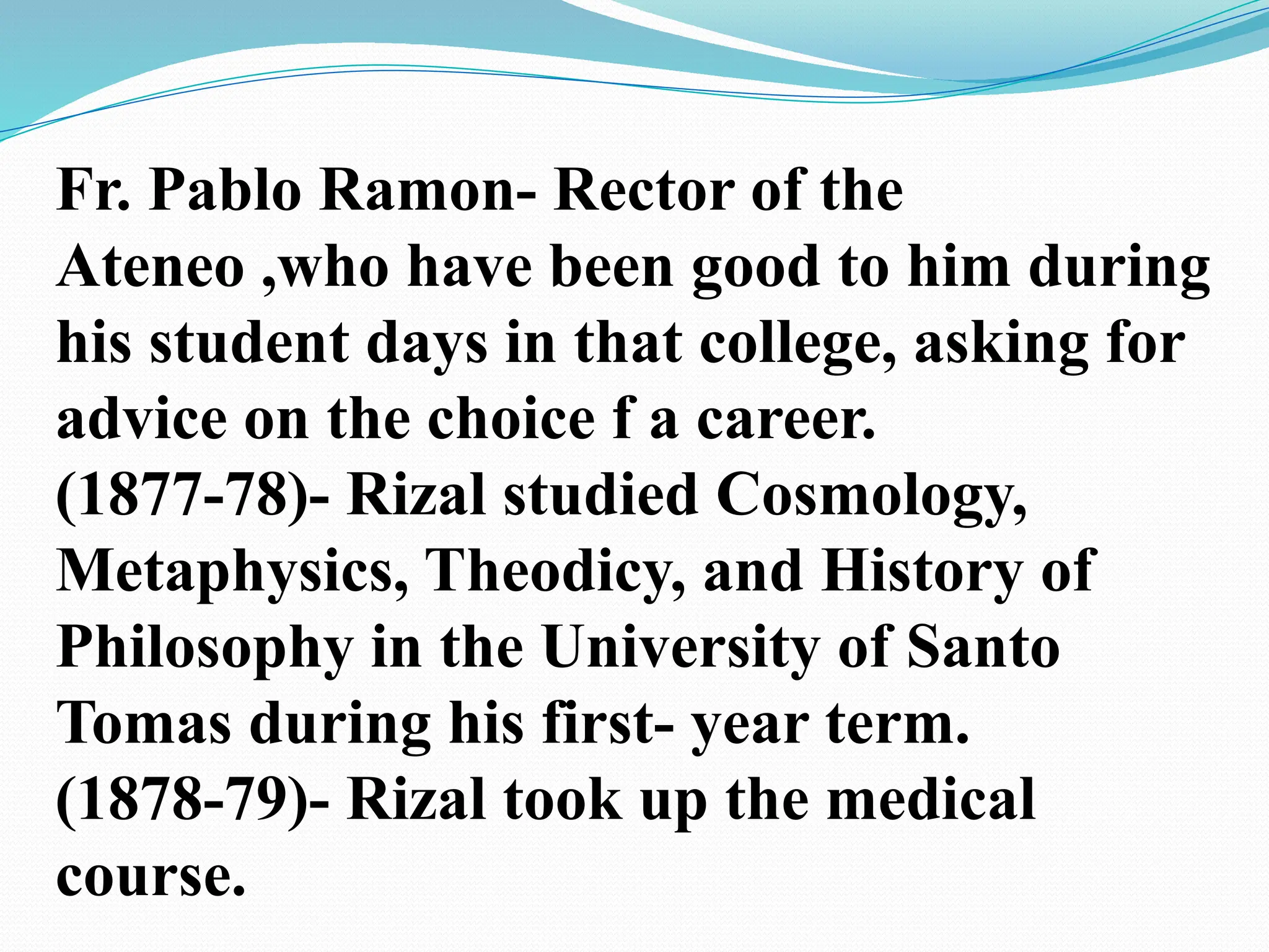 The Studies of Rizal at University of Sto. Tomas | PPTX