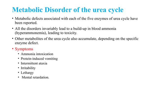Urea cycle. (protein metabolism) pptx | PPTX | Chemistry | Science