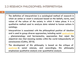 4. Research Philosophy best understandin | PPTX