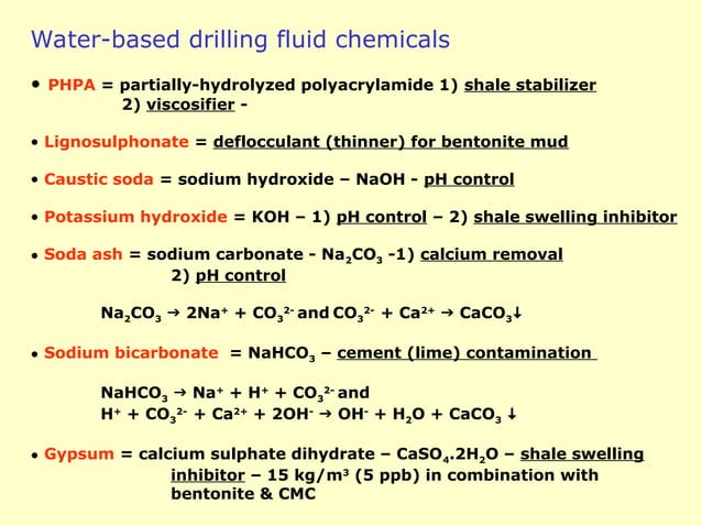 drilling fluids at drilling rigs and cement | PPT
