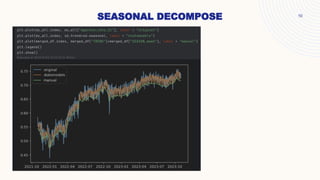 time series analysis, seasonal decompose | PPT