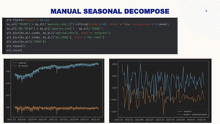 time series analysis, seasonal decompose | PPT