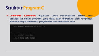 Dasar-Dasar Pemrograman - 4 Bahasa Pemrograman C | PPT | Free Download