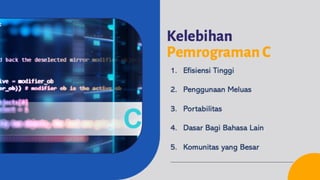 Dasar-Dasar Pemrograman - 4 Bahasa Pemrograman C | PPT | Free Download