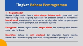 Dasar-Dasar Pemrograman - 4 Bahasa Pemrograman C | PPT