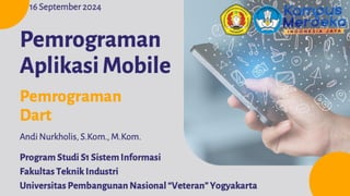 Pemrograman Aplikasi Mobile - 4 Pemrograman Dart | PPT