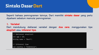 Pemrograman Aplikasi Mobile - 4 Pemrograman Dart | PPT