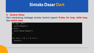 Pemrograman Aplikasi Mobile - 4 Pemrograman Dart | PPT