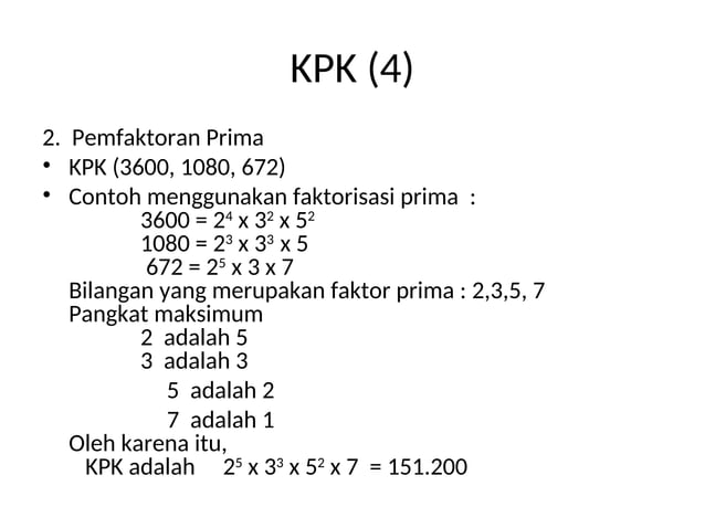 Materi Faktor Persekutuan Besar-dan-KPK.ppt