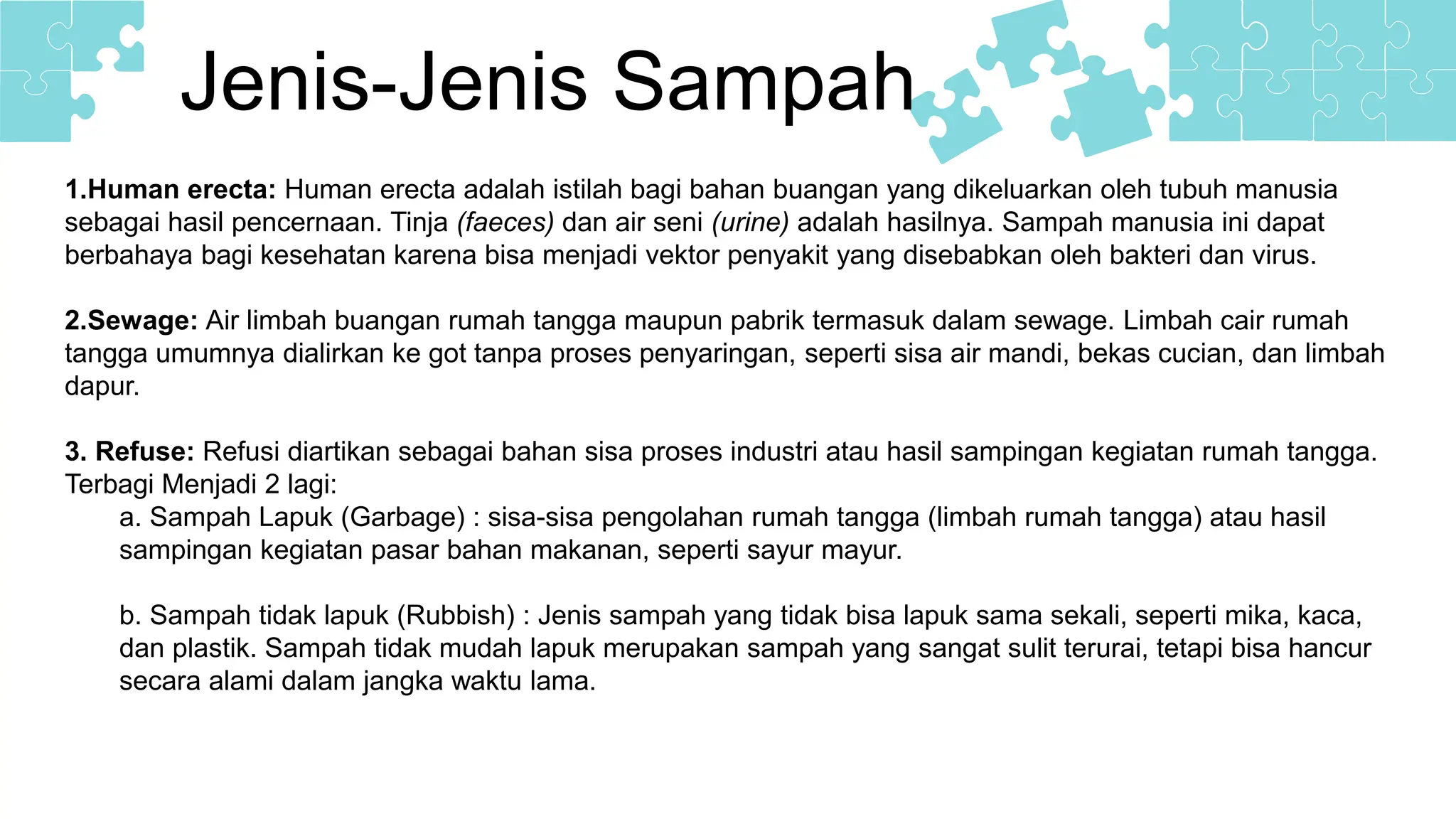 Pengolahan Sampah dan Air Limbah. industri pariwisata dan perhotelan | PDF