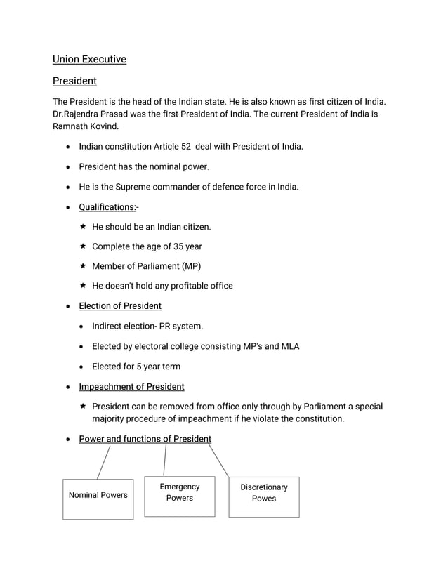 4. Executive. Political science notes.pdf