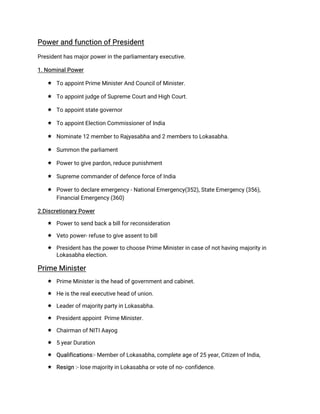 4. Executive. Political science notes.pdf