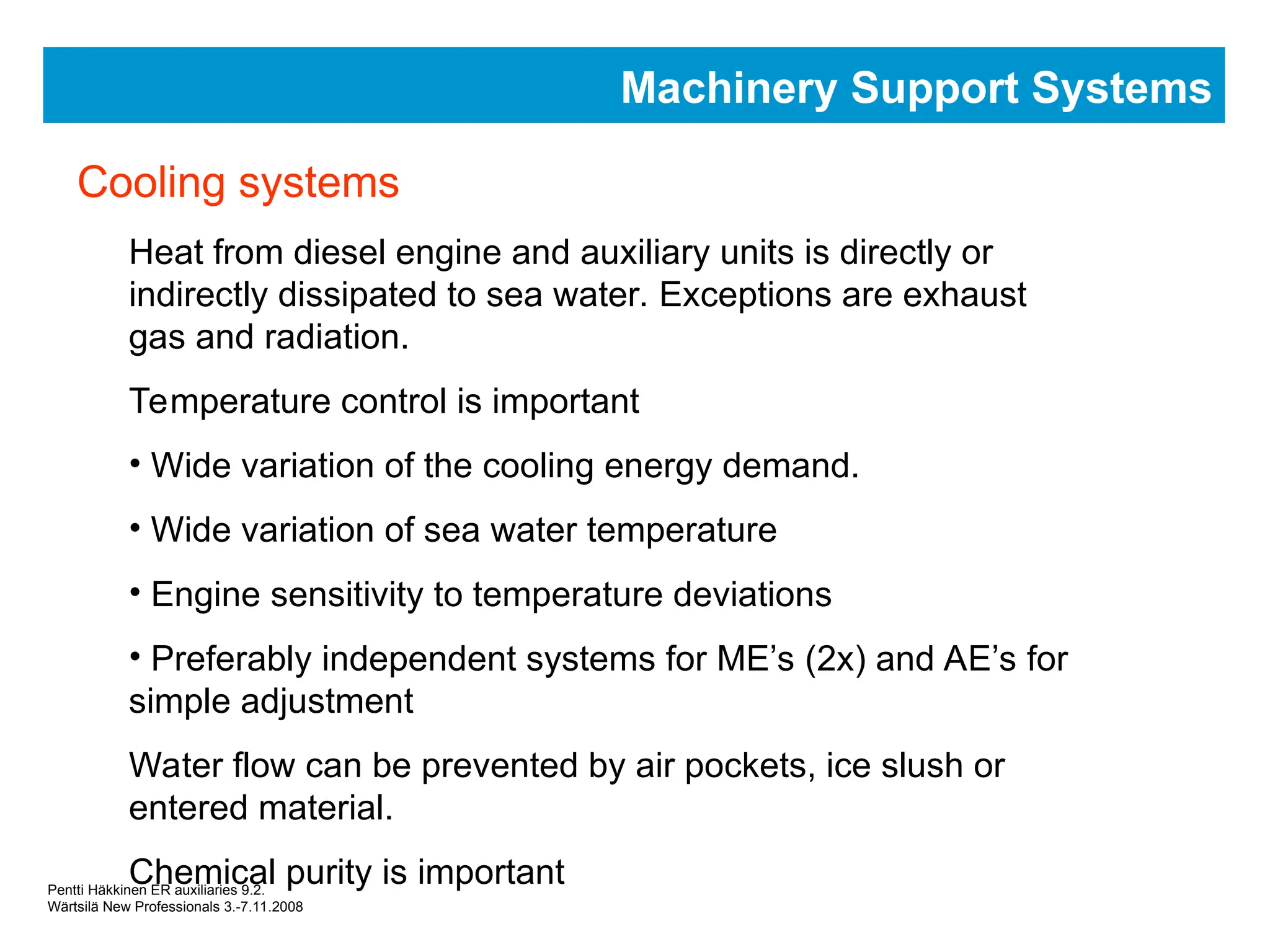 Cooling System of The Marine Diesel Engine | PPT
