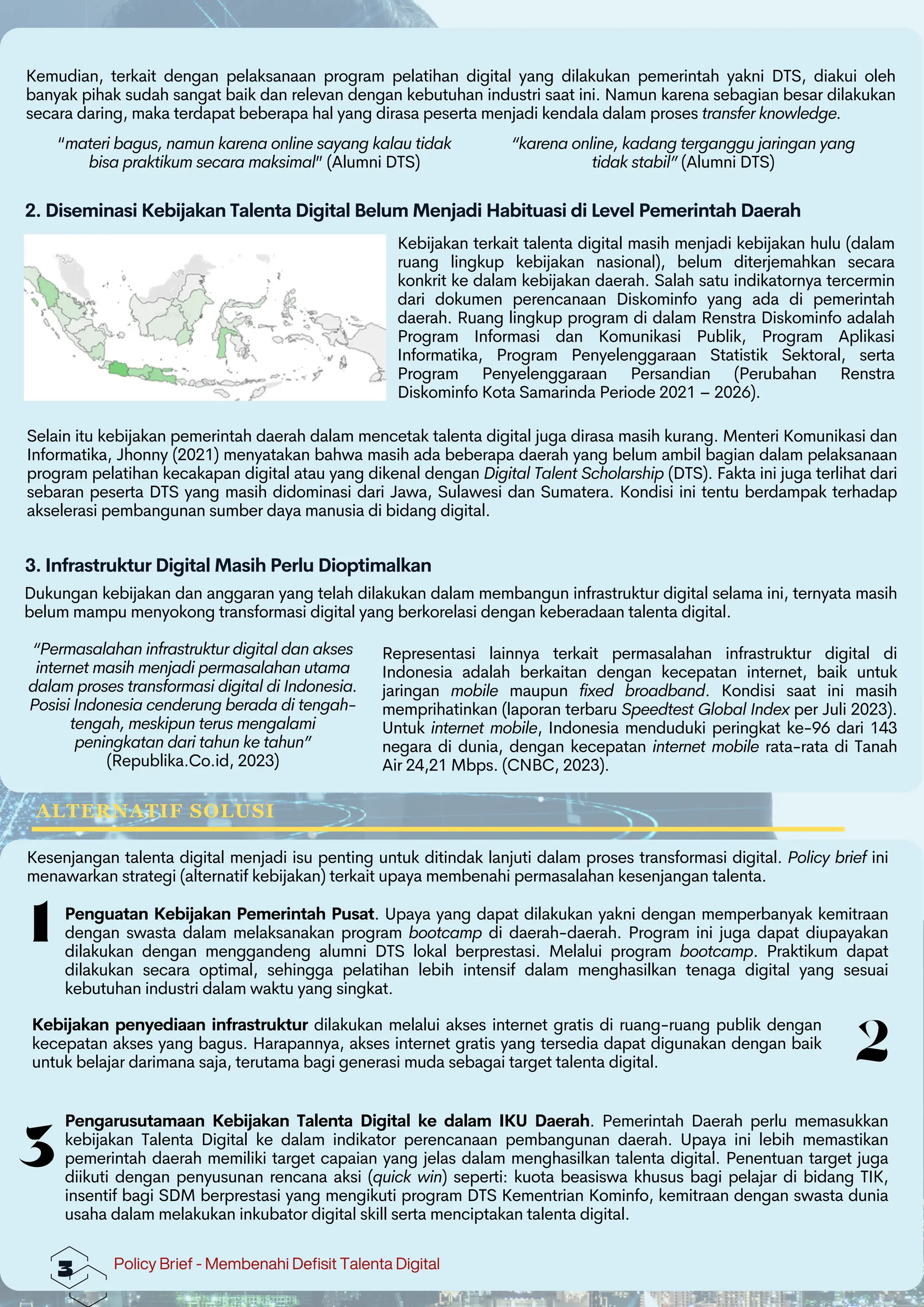 Policy Brief: Membenahi Defisit Talenta Digital | PDF