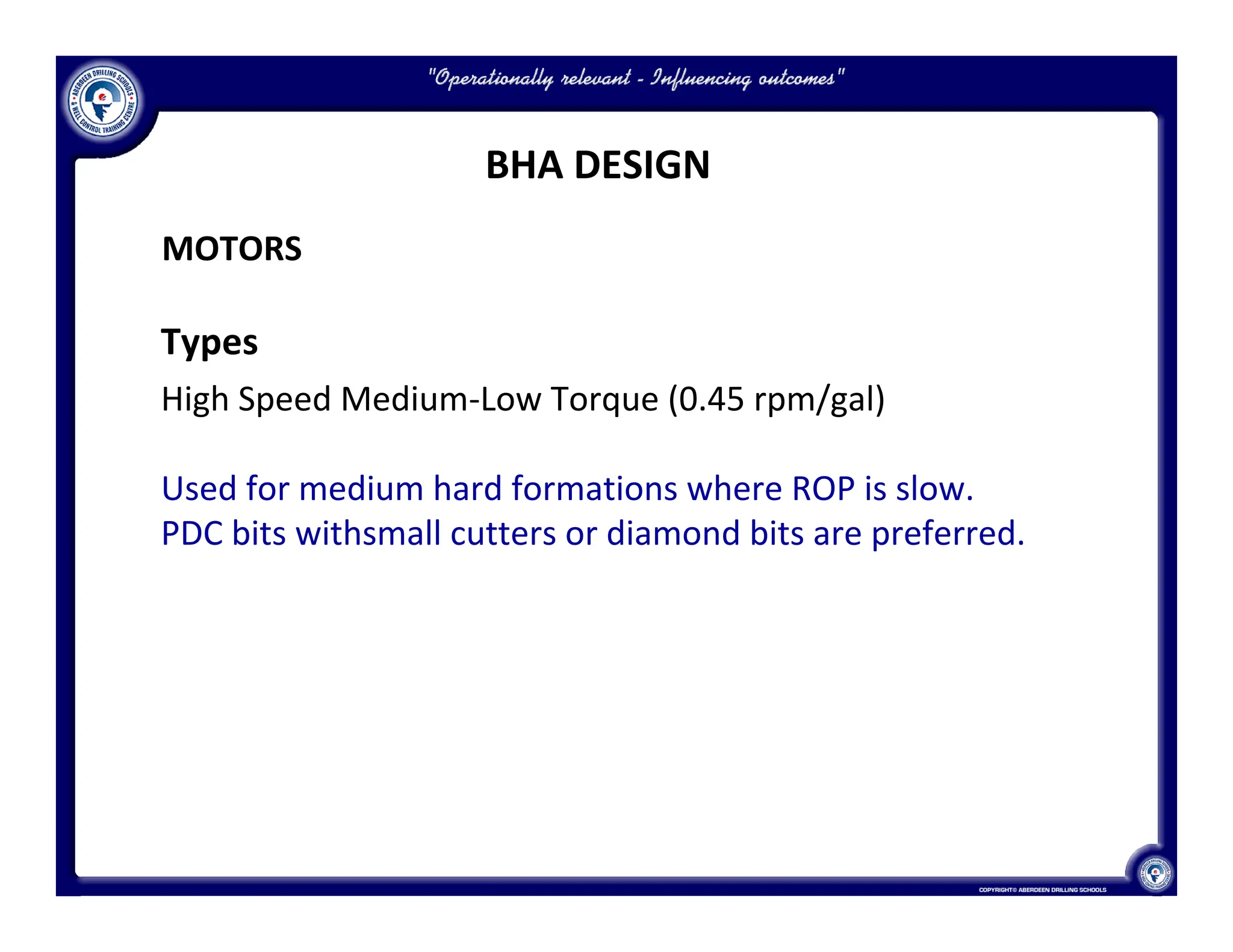 Bottom Hole Assembly Design for downhole drilling of oil and gas wells ...