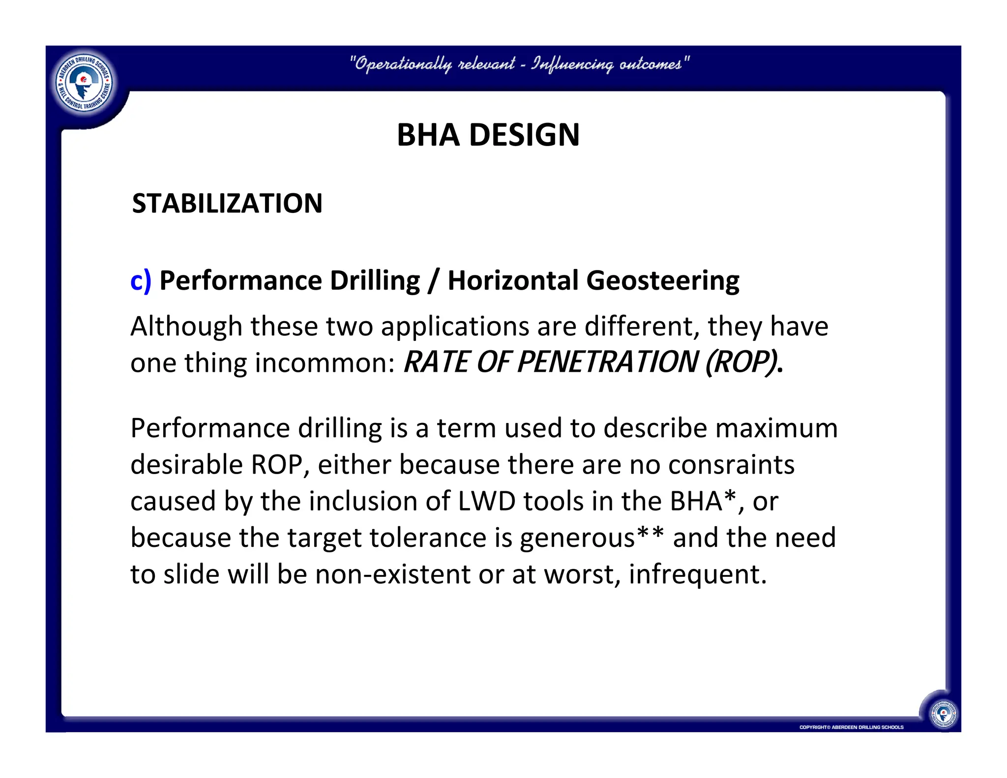 Bottom Hole Assembly Design for downhole drilling of oil and gas wells ...