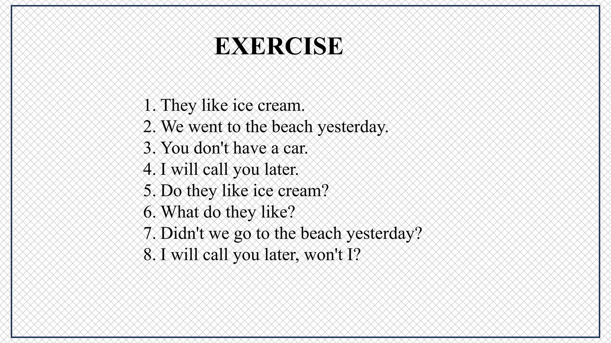 Sentence with it's types & formulas : Grammar | PPTX