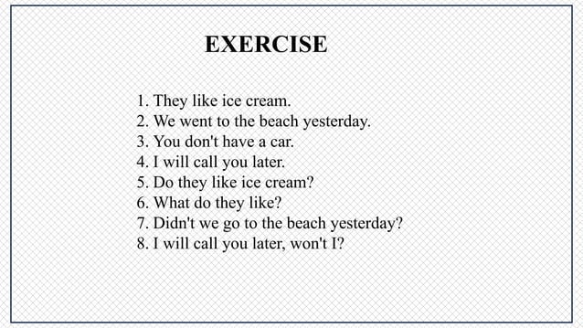 Sentence with it's types & formulas : Grammar | PPT