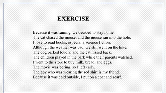 Sentence with it's types & formulas : Grammar | PPT