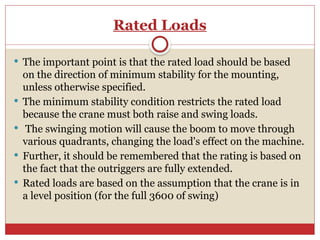 4. Cranes ( info about construction machniery like cranes) | PPTX