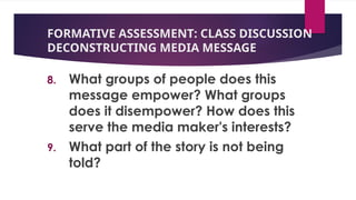 4.MIL Media Literacy (Part 3)- Performance Tasks -Deconstructing Media ...