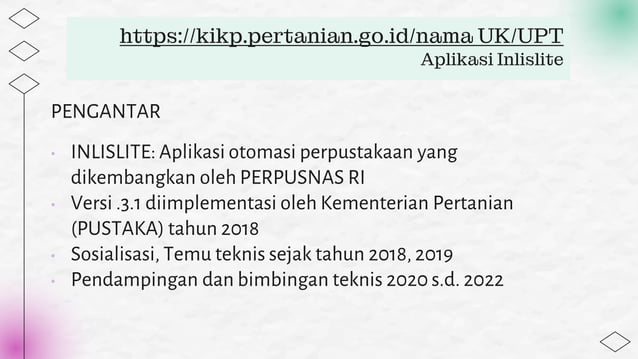 Pengolahan Buku menggunakan INLISLITE 3.1 | PDF