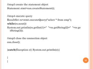 4. Database Connectivity using JDBC .ppt