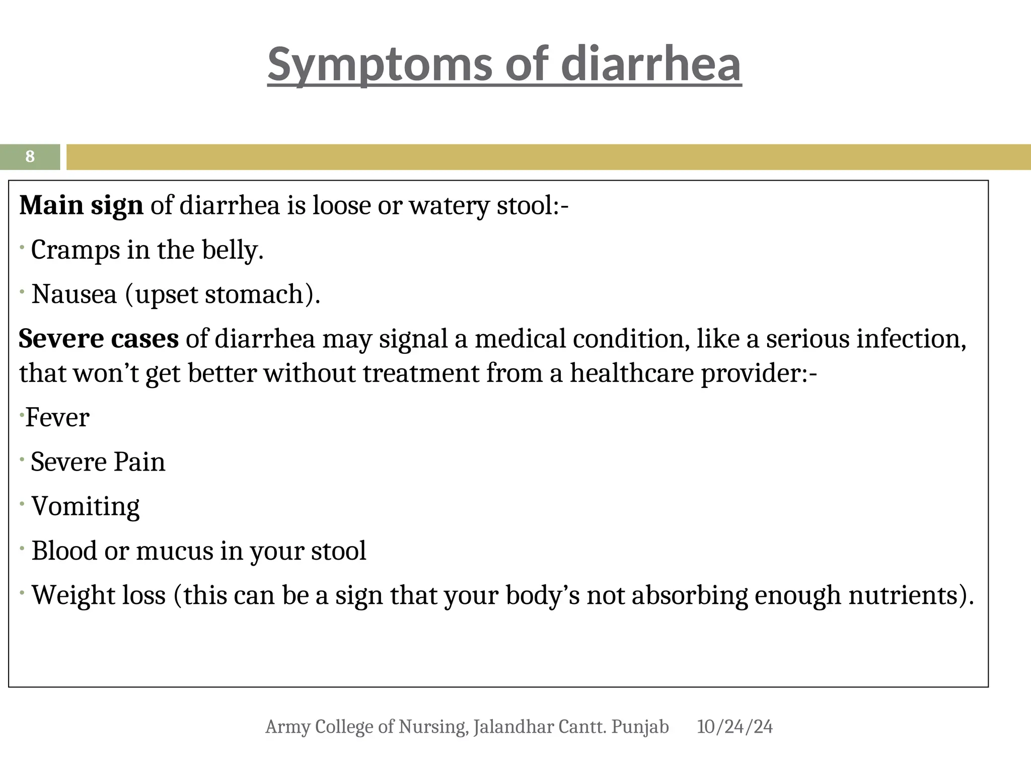 4. DIARROEAL DISEASE and nursing management .ppt