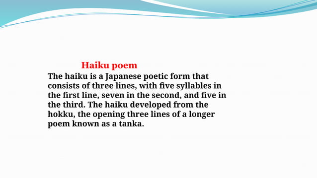 4.3 Haiku Poetry.pptx for students grade | PPTX