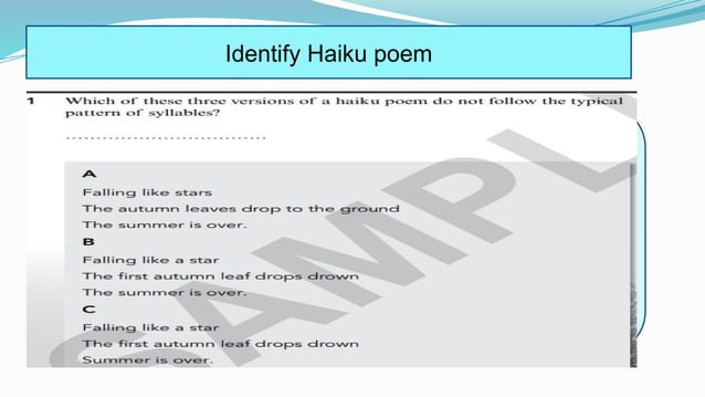 4.3 Haiku Poetry.pptx for students grade | PPTX