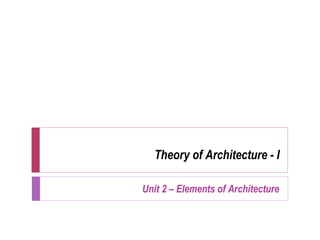 4.Elements of Architecture .pptx