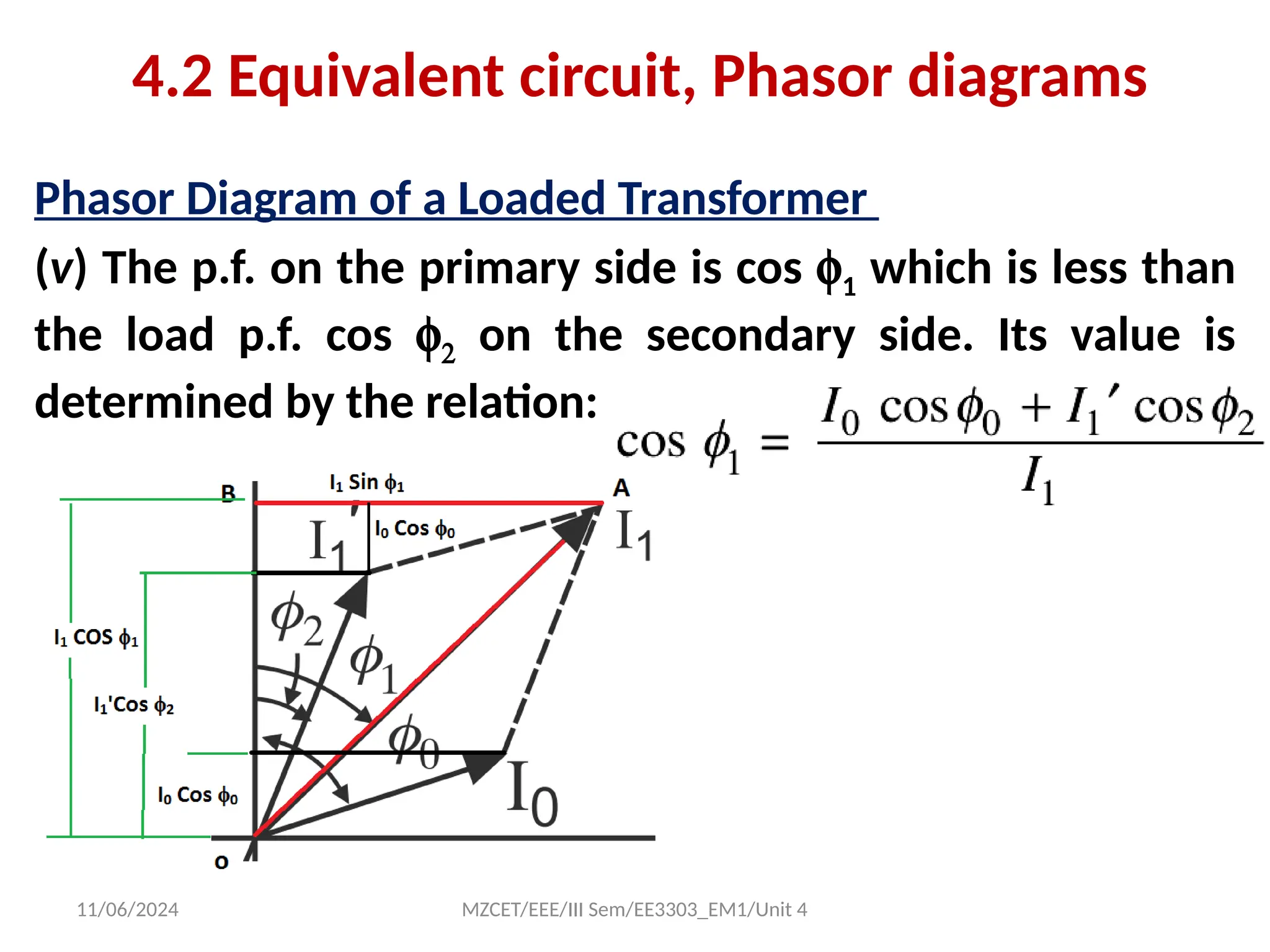 4.2 Equivalent circuit, phasor diagrams.pptx