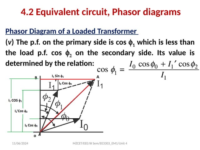 4.2 Equivalent circuit, phasor diagrams.pptx