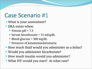 Diabetic ketoacidosis diagnosis and management | PPT