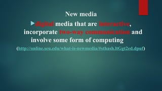 4. Types of Media (Part 1)- Types of Media and Media Convergence.pptx