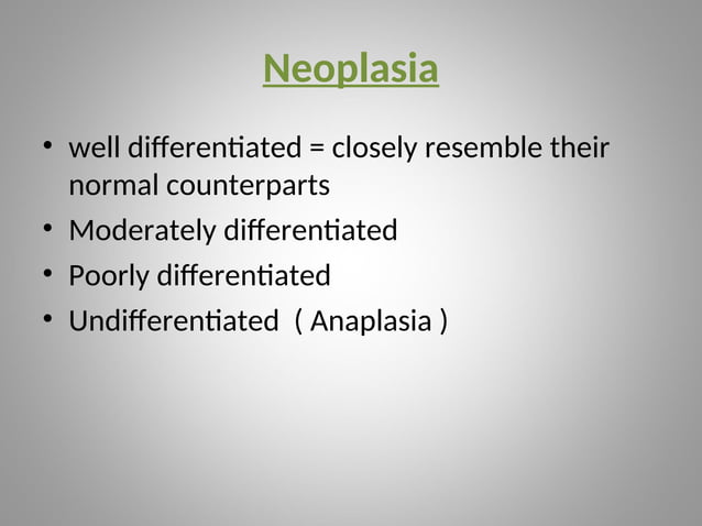 4. neoplasia.ppt for health science students | PPT