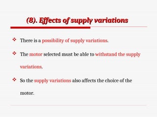 Factors affecting the choice of Electric Traction.ppt