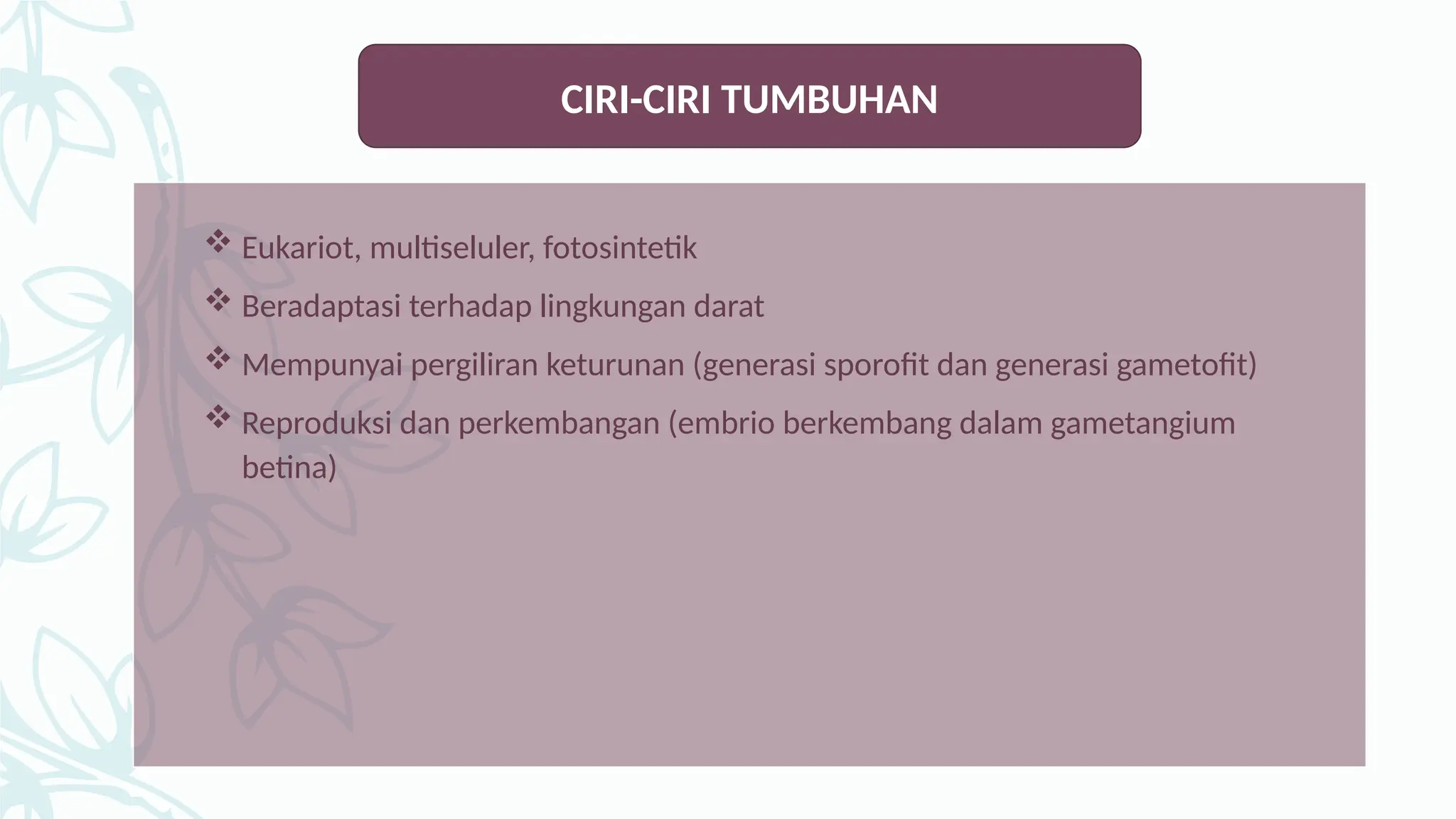 Materi tentang Dunia Tumbuhan dalam Biologi | PPTX