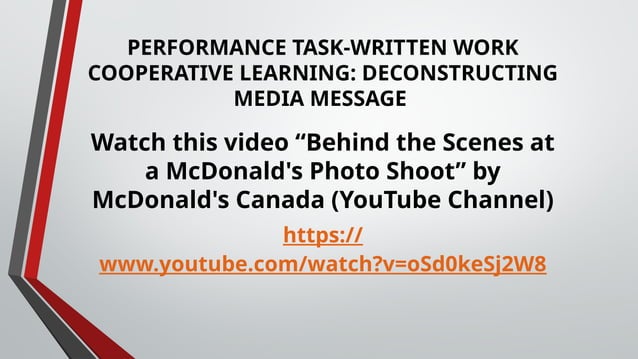 4.MIL Media Literacy (Part 3)- Performance Tasks -Deconstructing Media ...