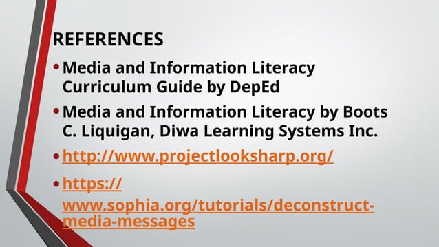 4.MIL Media Literacy (Part 3)- Performance Tasks -Deconstructing Media ...