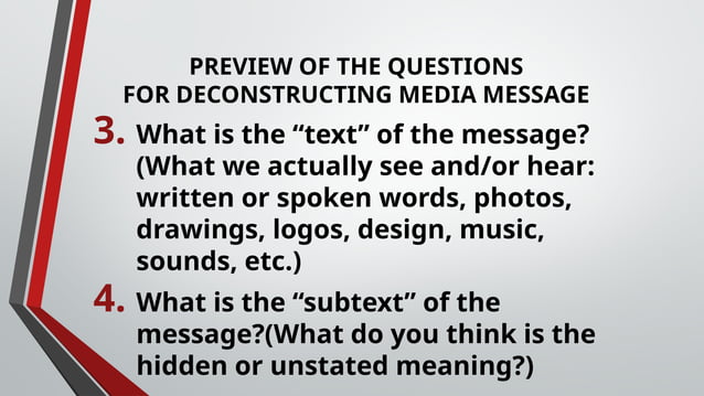 4.MIL Media Literacy (Part 3)- Performance Tasks -Deconstructing Media ...