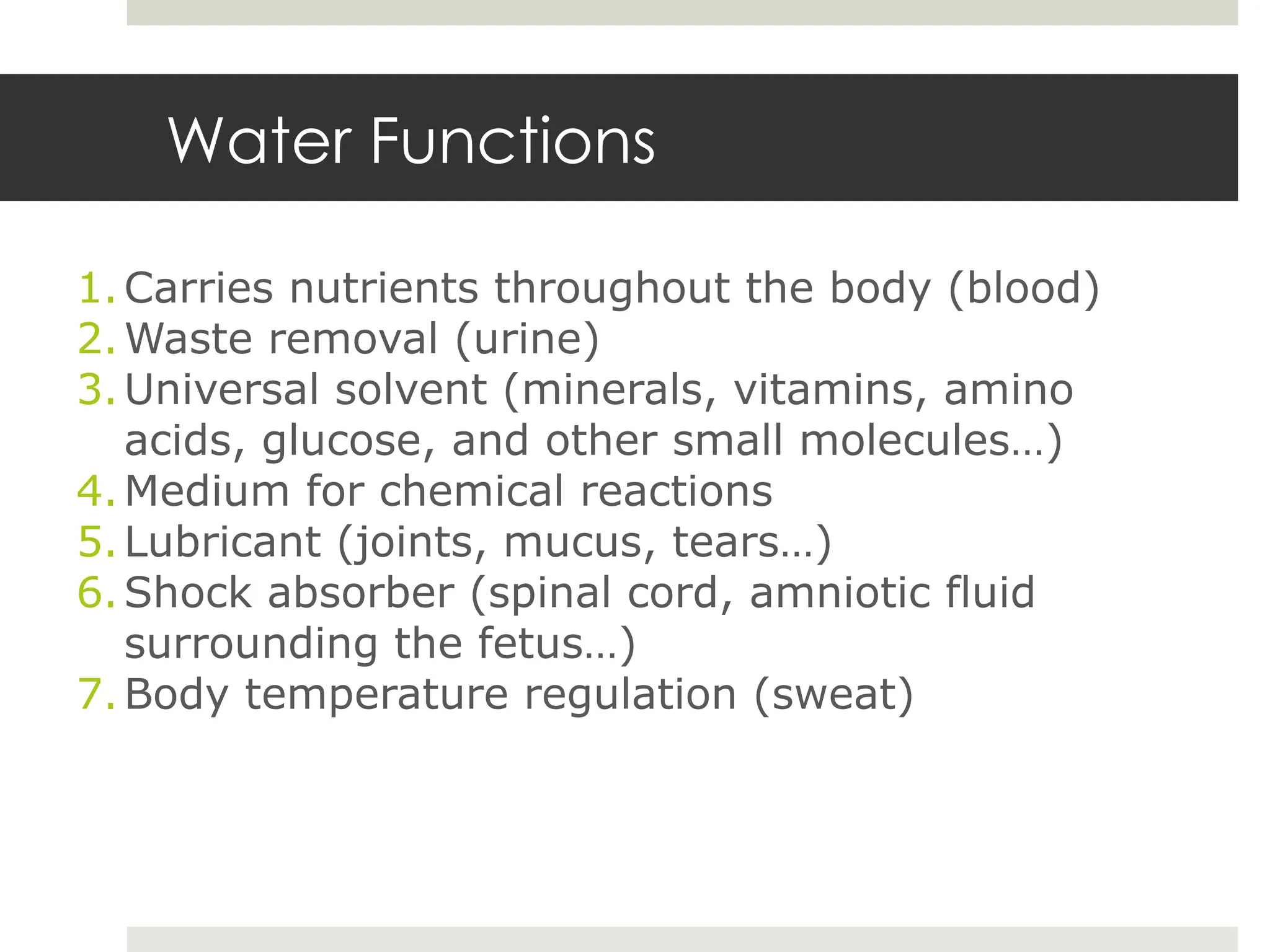 4. Water characteristics and importance | PPTX
