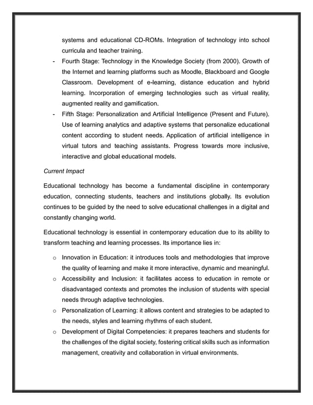 Educational Technology as a Field of Pedagogical Study | PDF