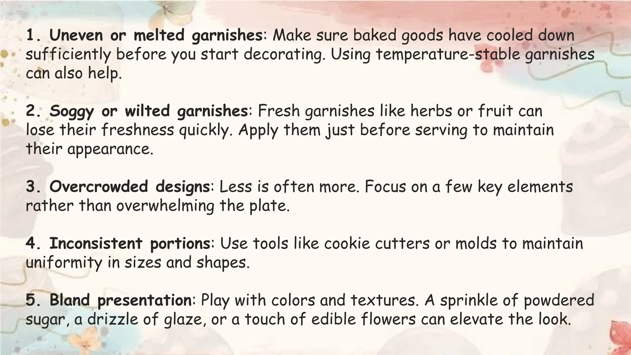 Presenting and Plating Cakes or Bakery Products | PPTX